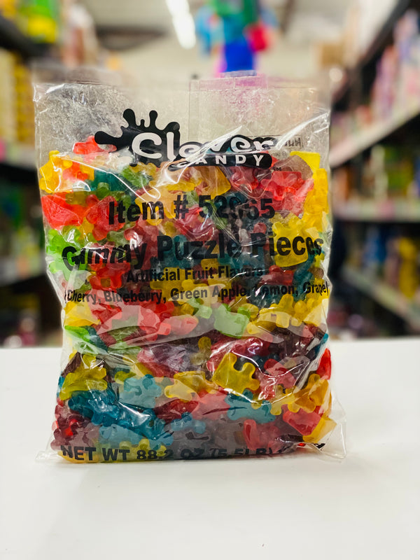 Clever Gummy Puzzle Pieces (5.5lb) - Wholesale Candy Warehouse