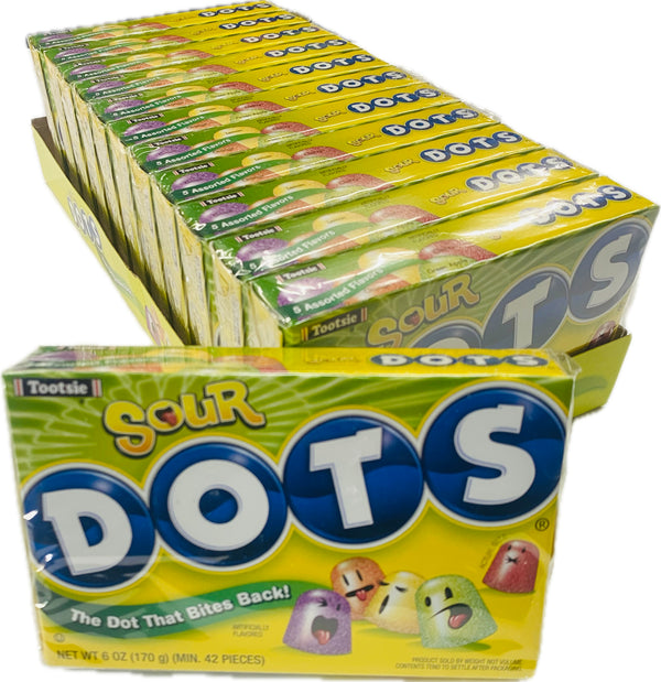 Dots Sour 6oz Theater (12ct) - Wholesale Candy Warehouse