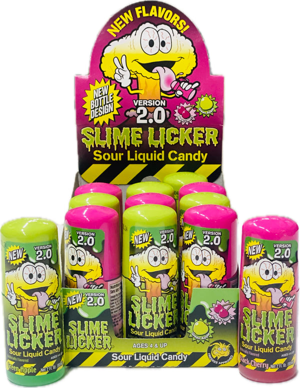 Slime Licker 2.0 Green Apple Black Cherry (12ct) - Wholesale Candy ...