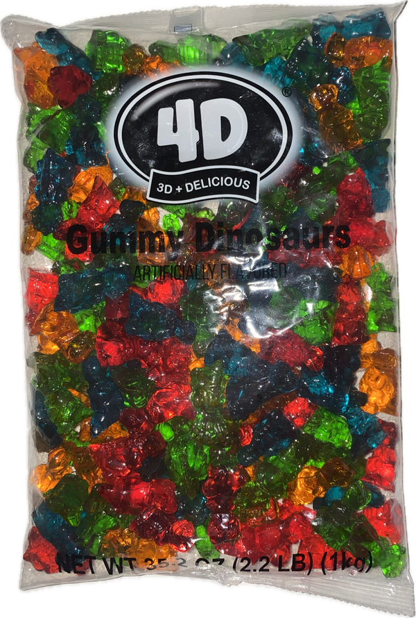 4D Gummy Dinosaurs 2.2lb - Wholesale Candy Warehouse