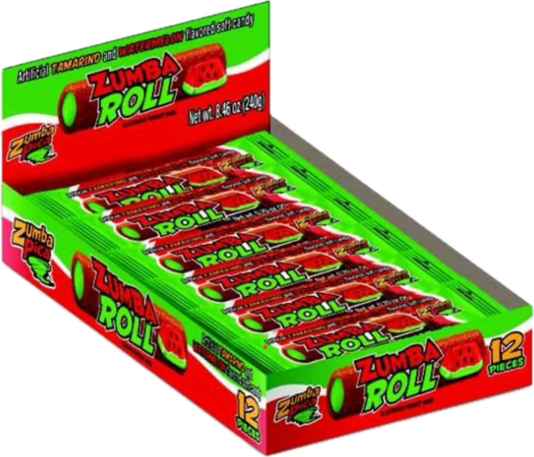 Zumba Roll Tamarind Sandia (12ct) - Wholesale Candy Warehouse