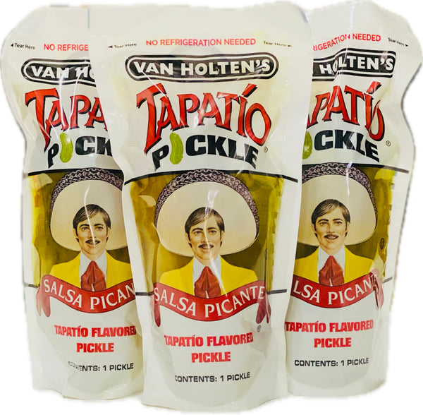 Van Holtens Pickle Tapatio (12ct) - Wholesale Candy Warehouse
