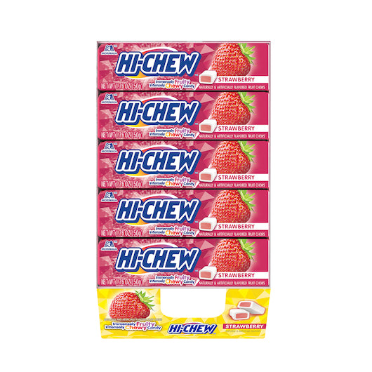 Hi Chew Strawberry (15ct) - Wholesale Candy Warehouse